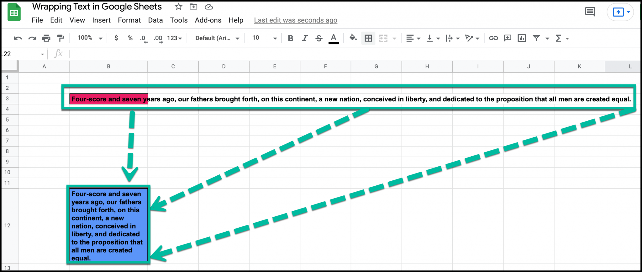  How To Wrap Text In Google Sheets 8020sheets