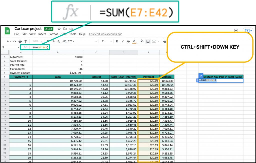 How To Find The Sum Of A Column In Google Sheets