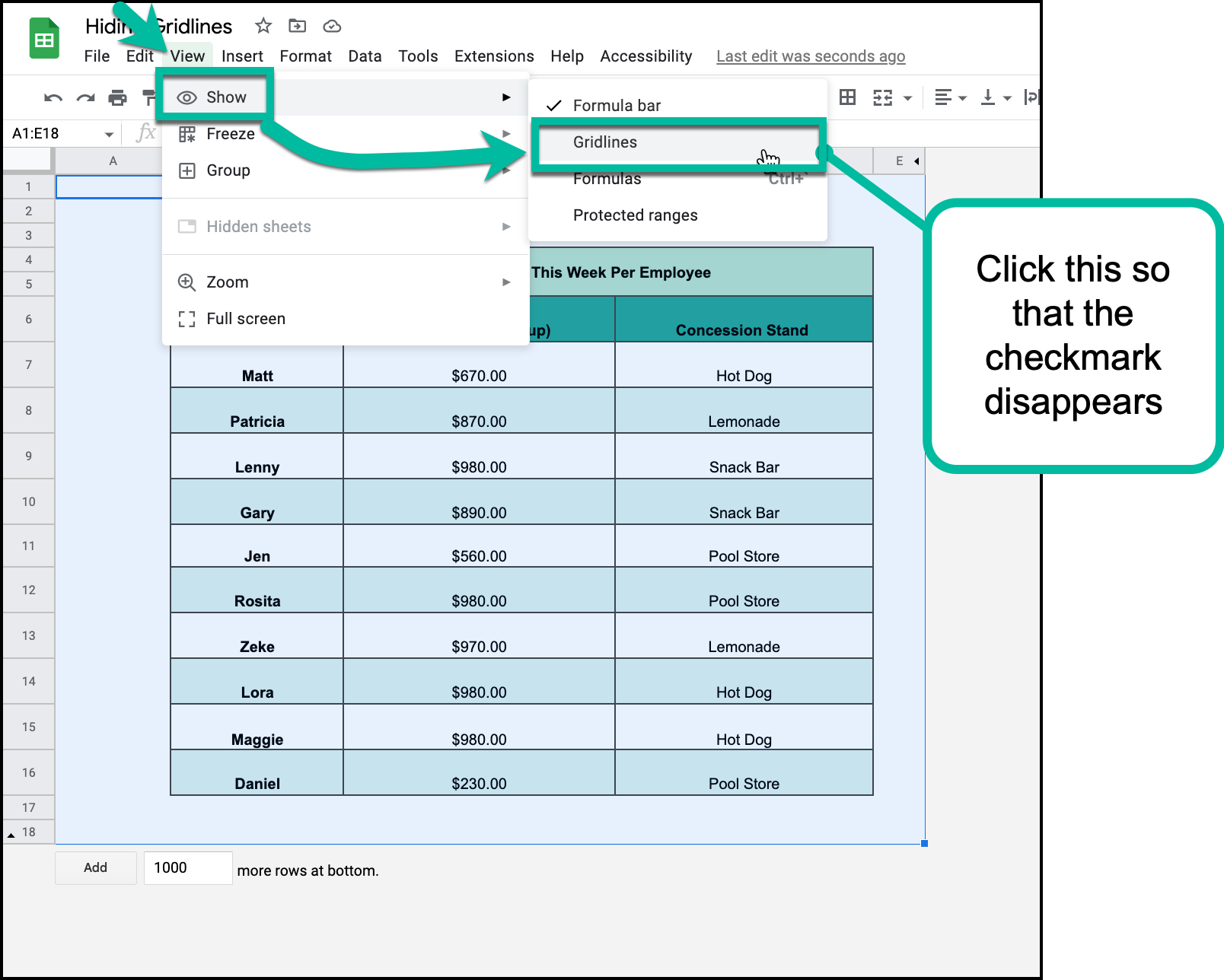 How To Remove Gridlines In Google Sheets 8020sheets